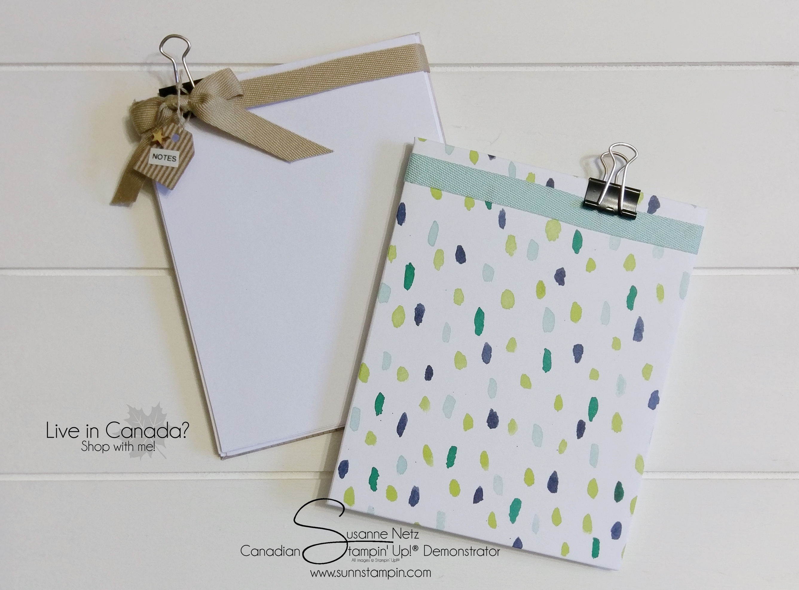 Fabricate Friday – Cute Note Pads | SuNN Stampin'