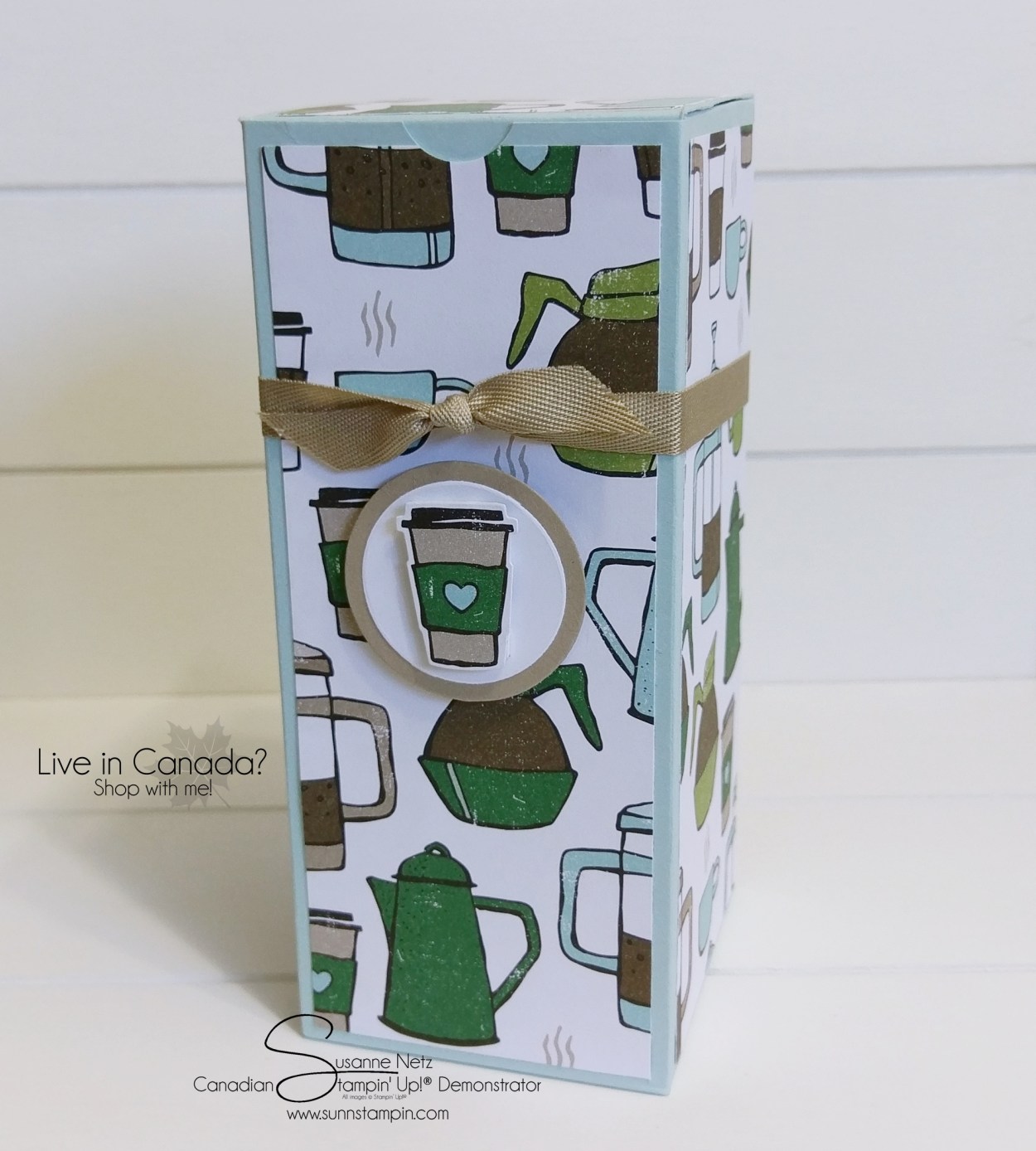 Fabricate Friday – A Coffee Cafe Box | SuNN Stampin'