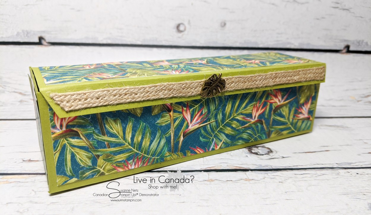 Fabricate Friday presents a Long Tropical Box | SuNN Stampin'