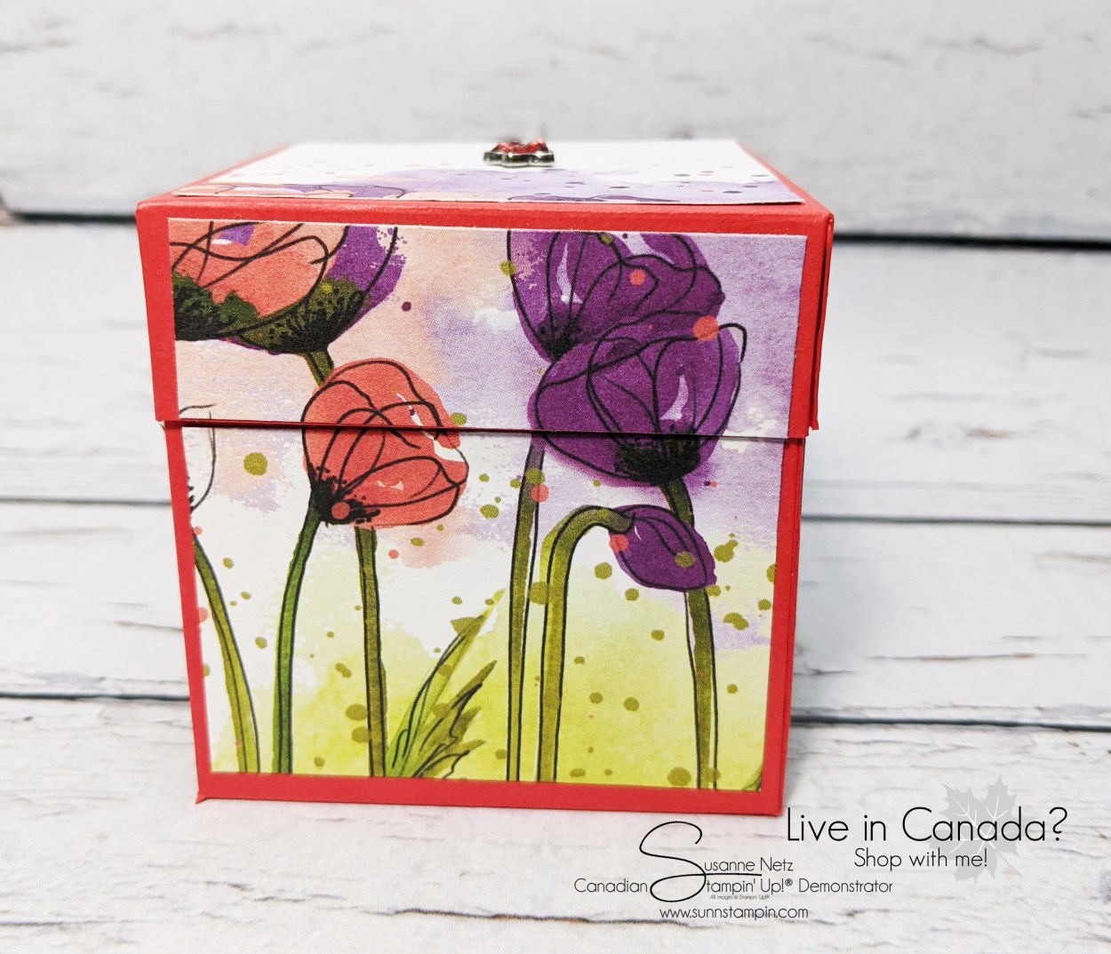 Fabricate Friday – Peaceful Poppy Box | SuNN Stampin'