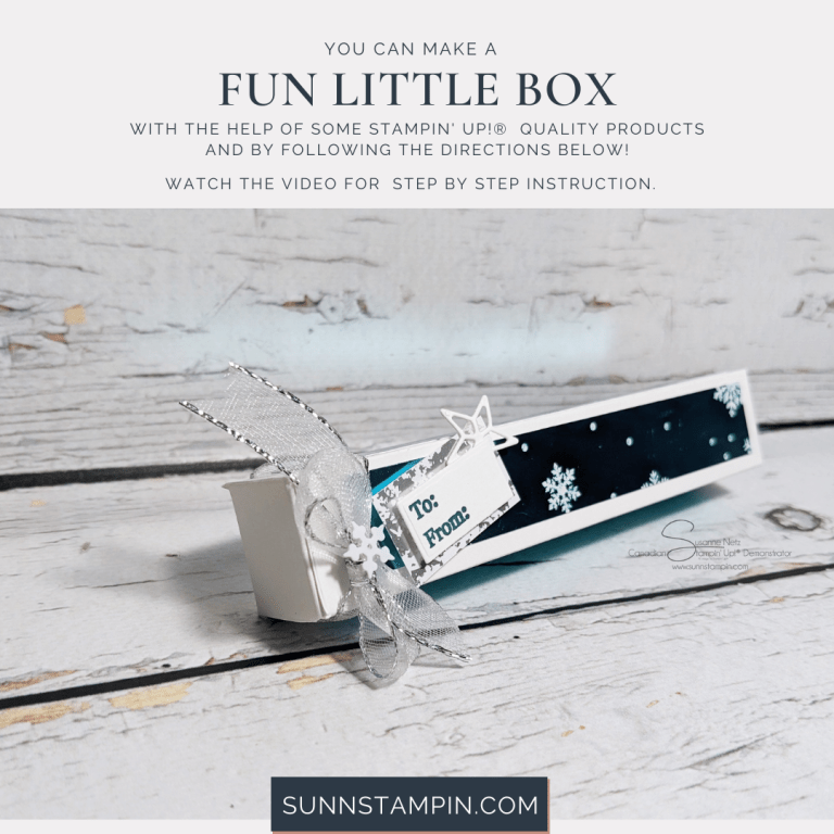Fabricate Friday – Snowflake Magic Stocking Stuffer Box | SuNN Stampin'